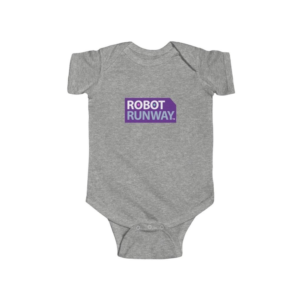 Robot Runway™ Purple Logo Infant Fine Jersey Bodysuit - Robot Runway ...