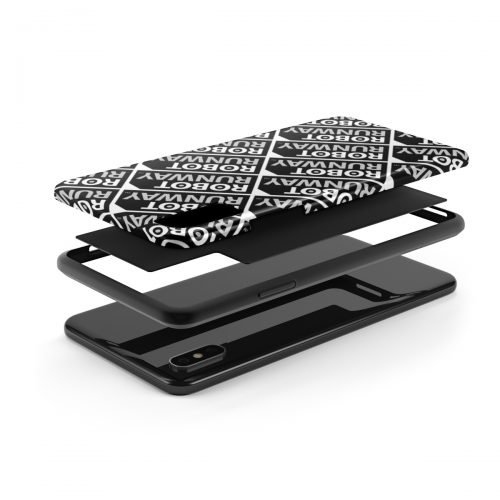 Robot Runway™ Black & White Motif Case Mate Tough Phone Cases - Robot ...