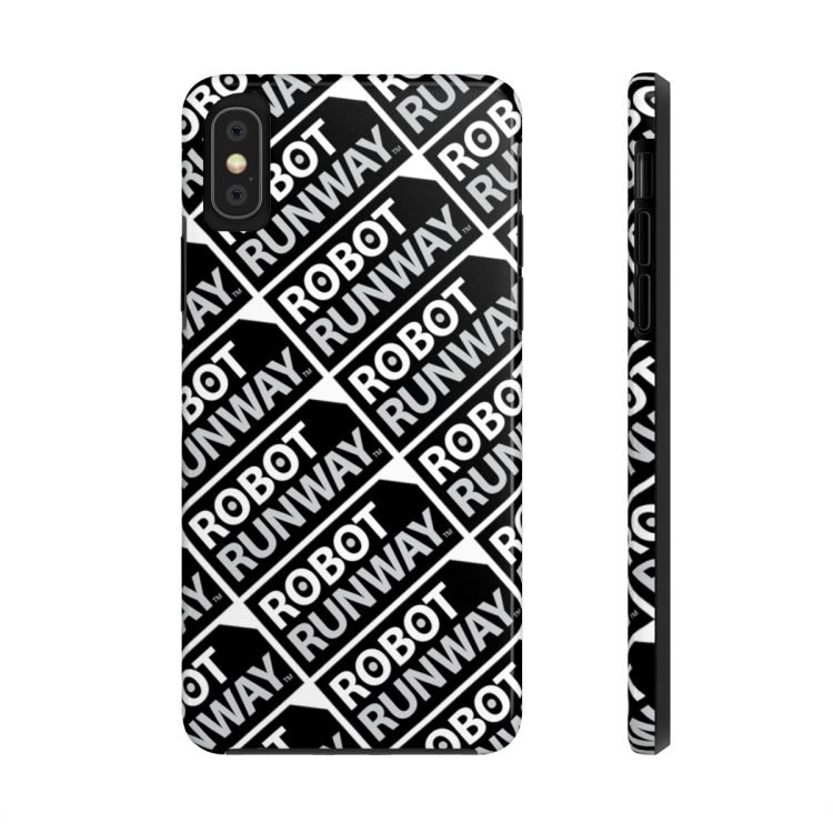 Robot Runway™ Black & White Motif Case Mate Tough Phone Cases - Robot ...