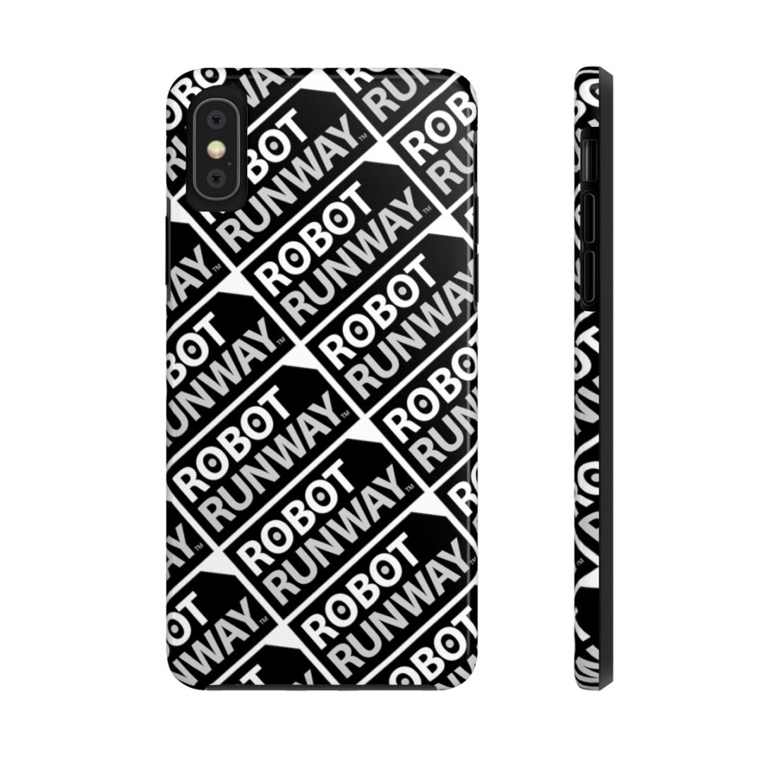 Robot Runway™ Black & White Motif Case Mate Tough Phone Cases - Robot ...